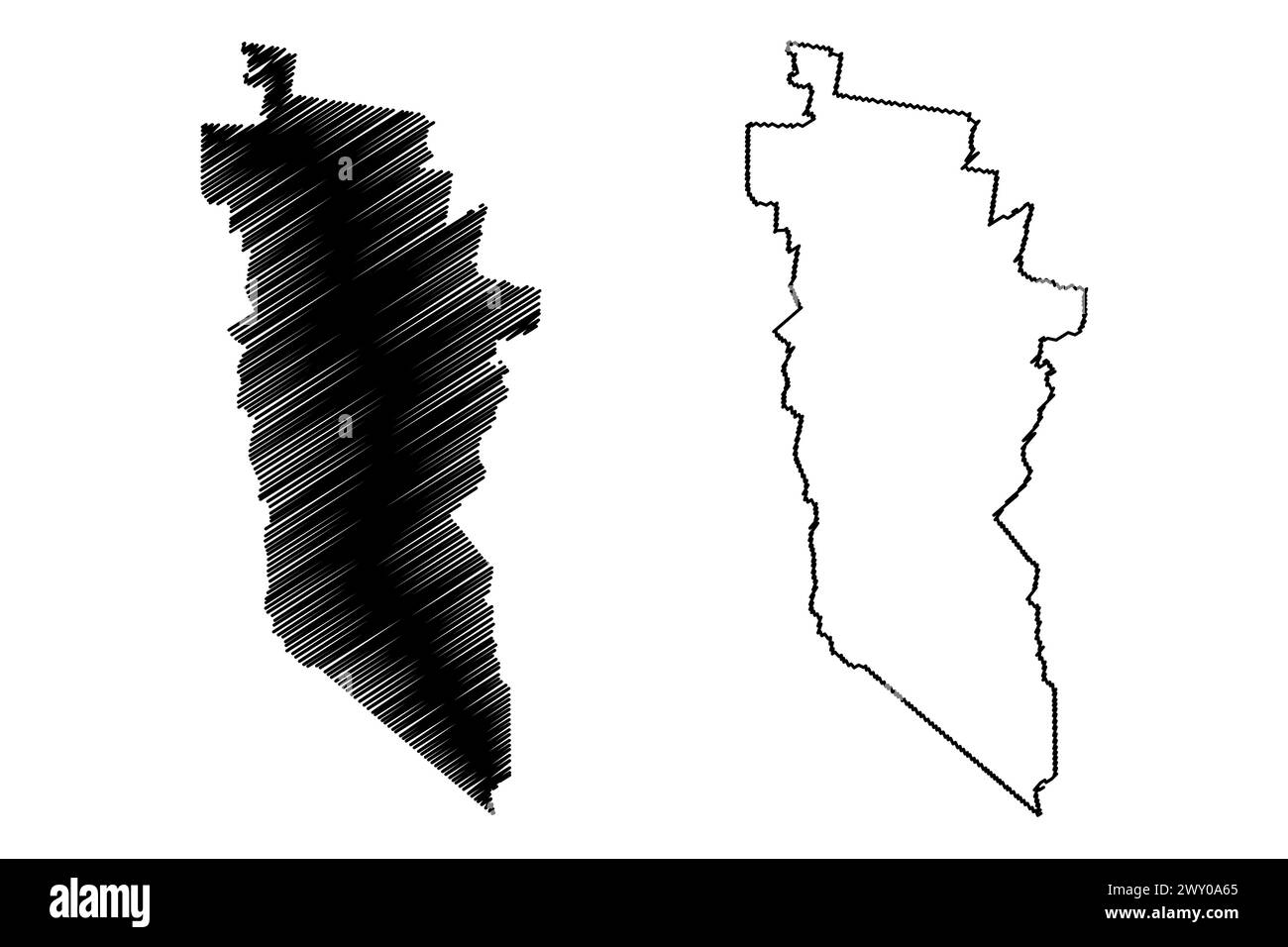 Outline map of wangaratta hi-res stock photography and images - Alamy