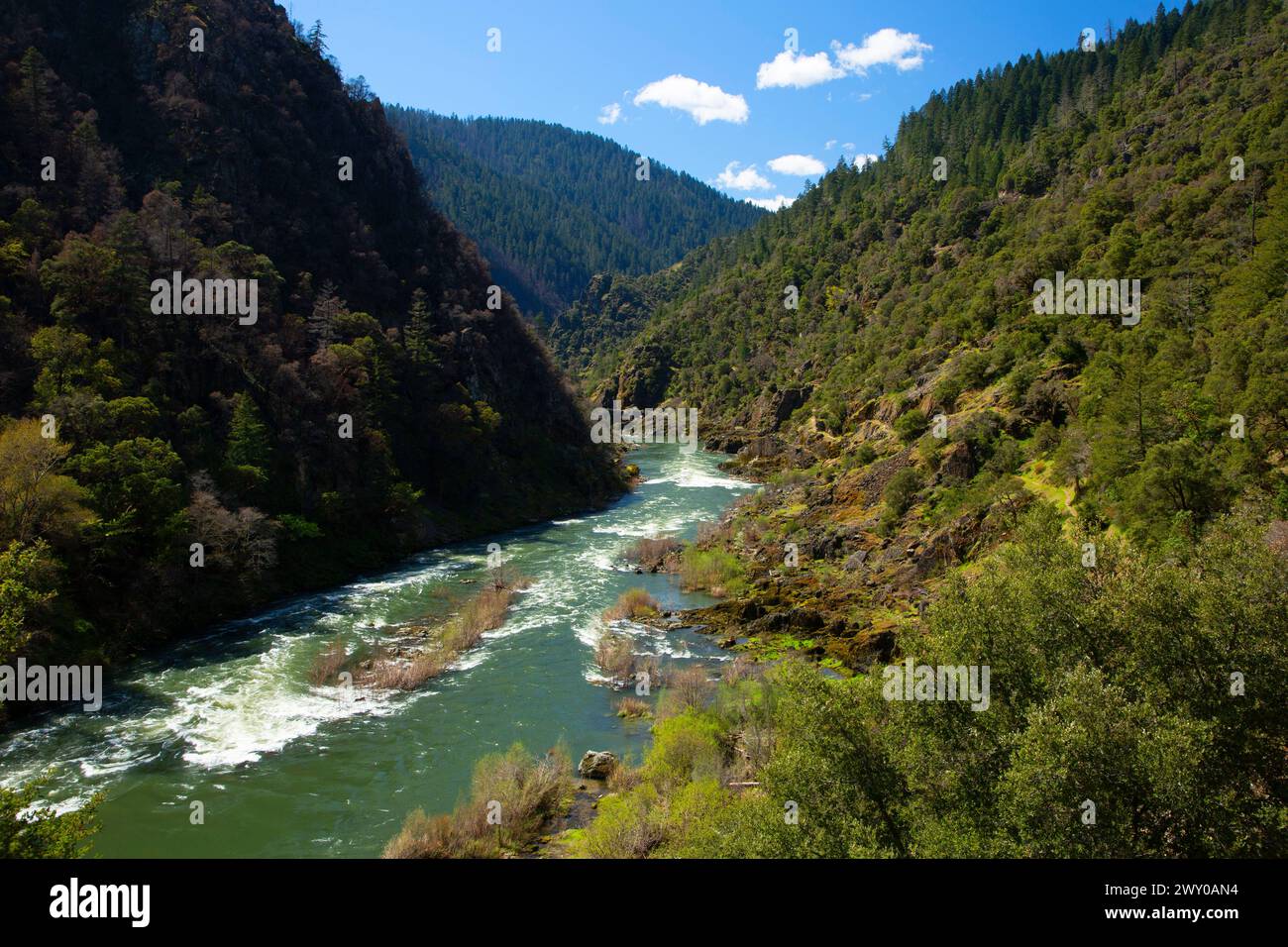 Rogue Wild and Scenic River canyon below Grave Creek, Grave Creek to ...