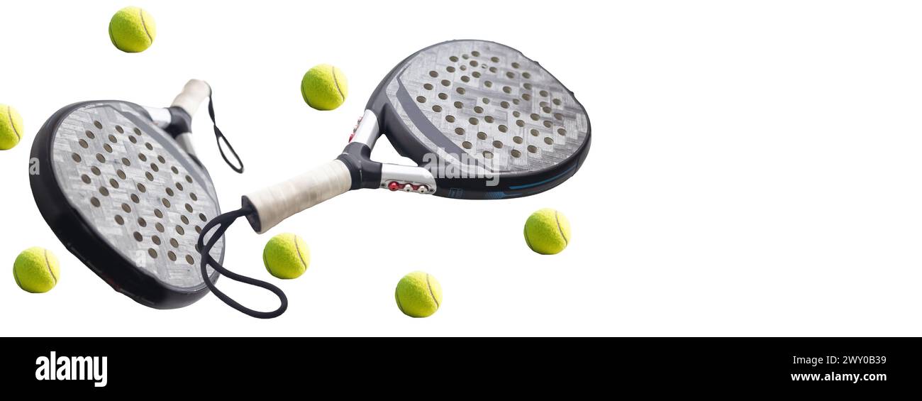 Isolated paddle tennis objects. padel racket Stock Photo - Alamy