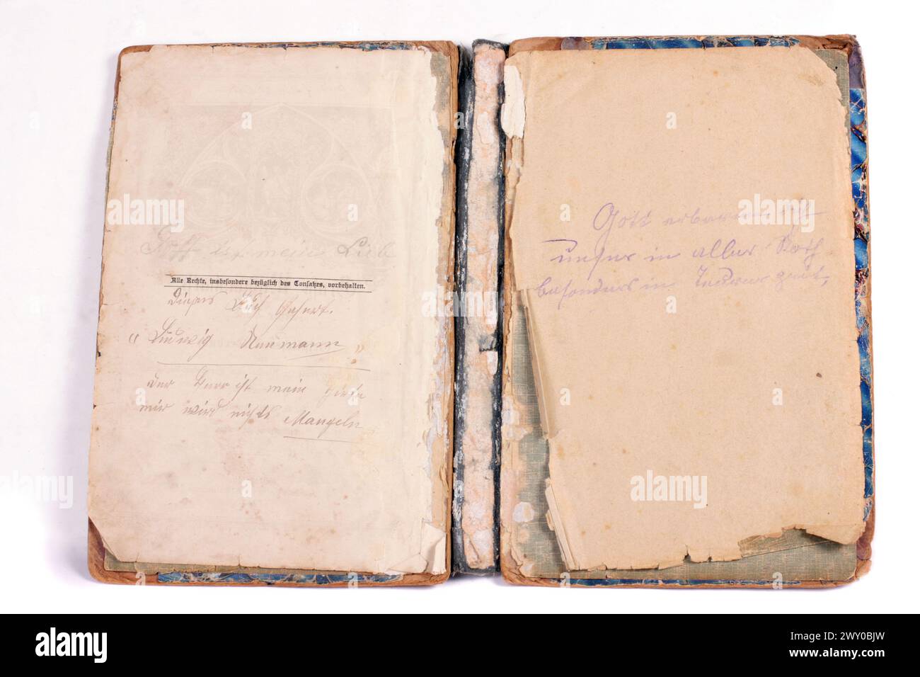 Vintage open book hi-res stock photography and images - Alamy