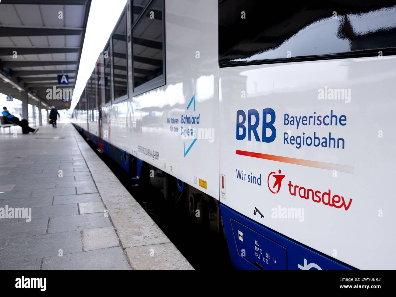 Munich, Germany. 03rd Apr, 2024. A Bavarian Regiobahn (BRB) train ...
