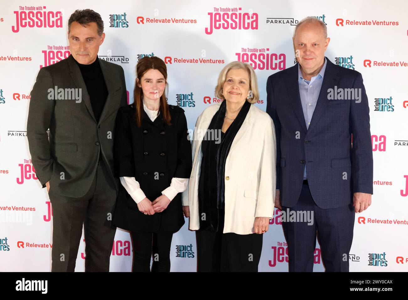 Rufus Sewell, Shirley Henderson, Anne Reid and David Schaal, The Trouble with Jessica - London ...