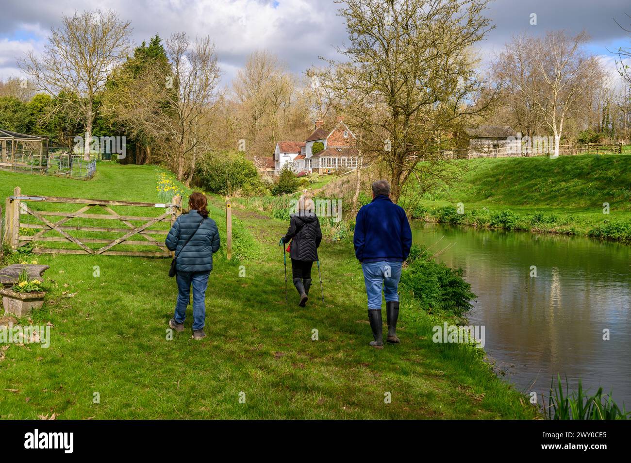 Man walking towards house in hi-res stock photography and images - Alamy