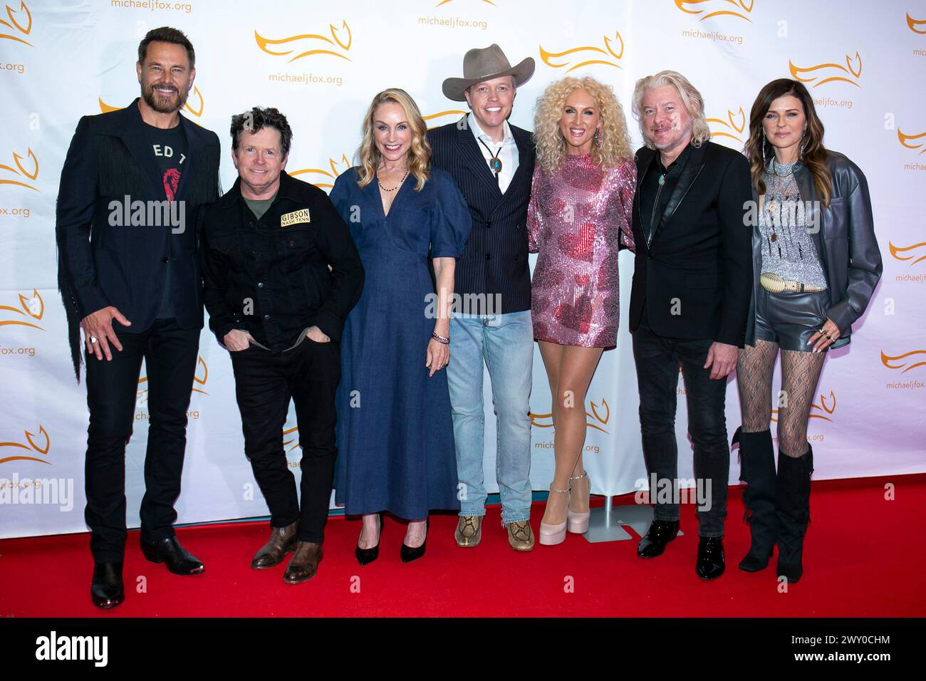 Nashville, USA. 02nd Apr, 2024. Little Big Town, Michael J. Fox, Tracy ...