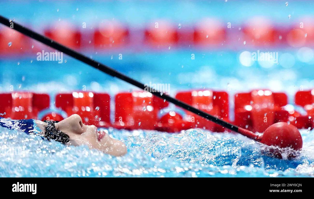 Rebecca Hardy-Bishop in action during the Women's MC 100m Backstroke ...