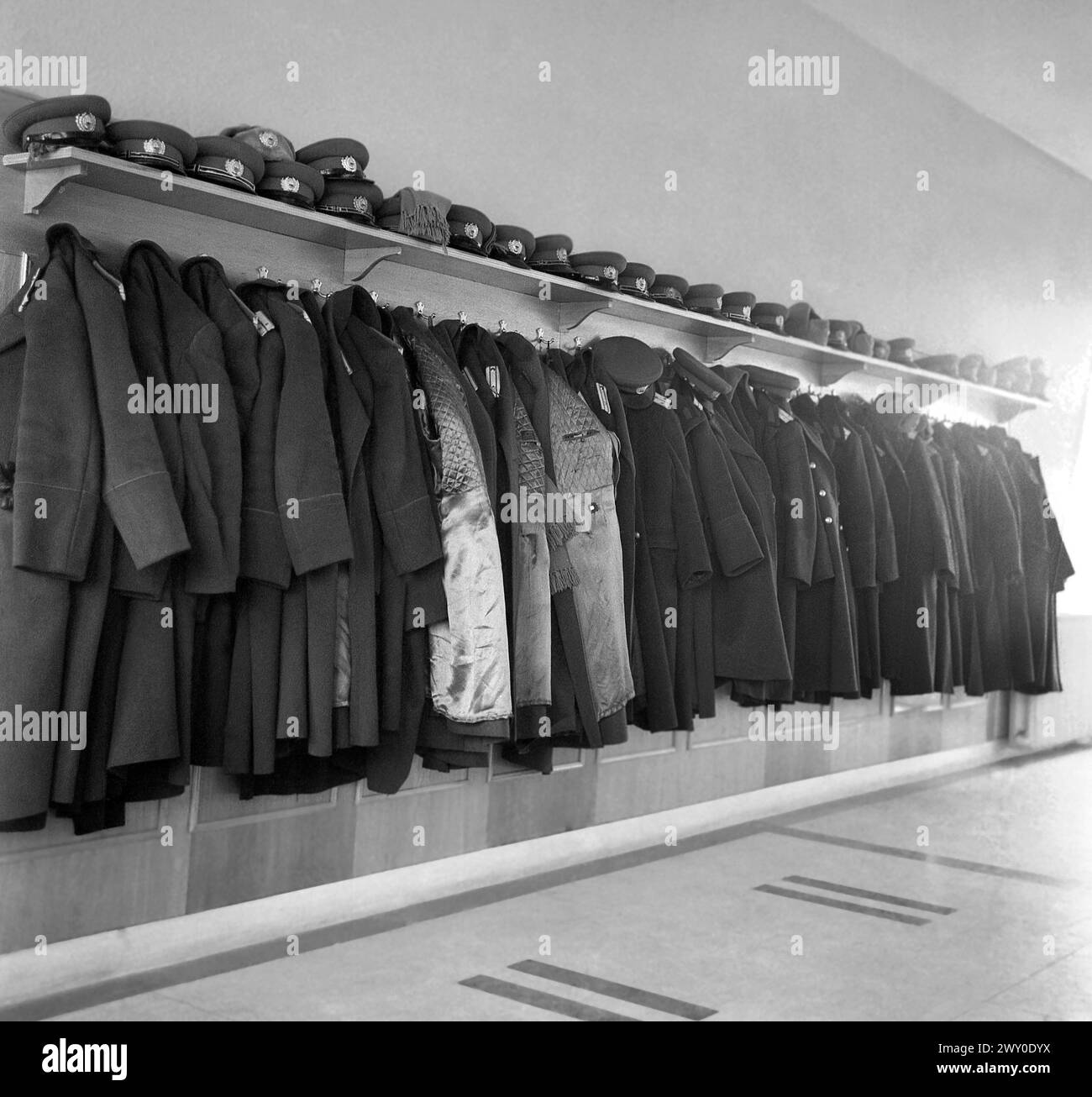 Socialist Republic of Romania in the 1970s. Soviet-type greatcoats and ...