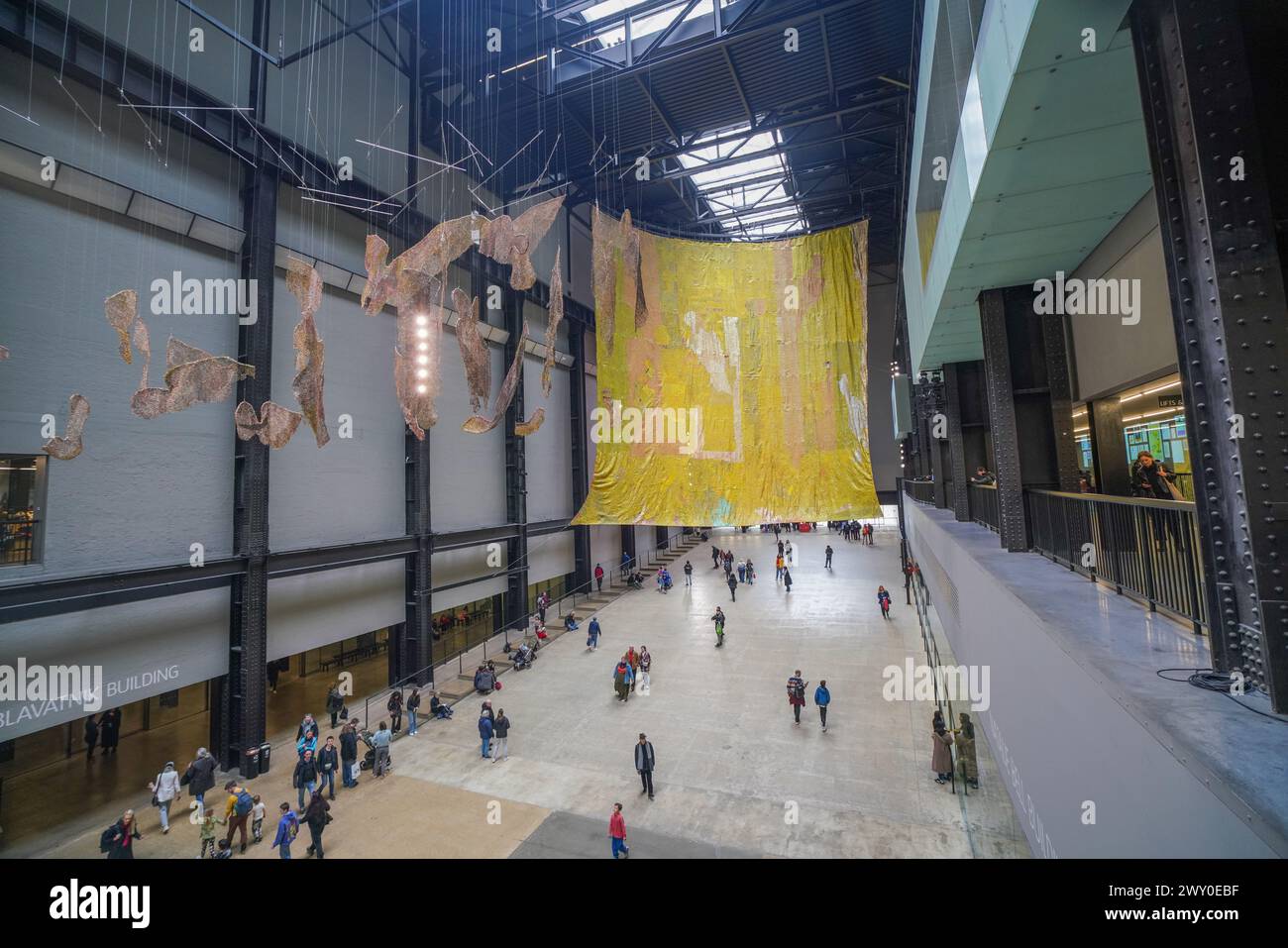 El Anatsui: Behind the Red Moon exhibition at Tate Modern, London Stock ...