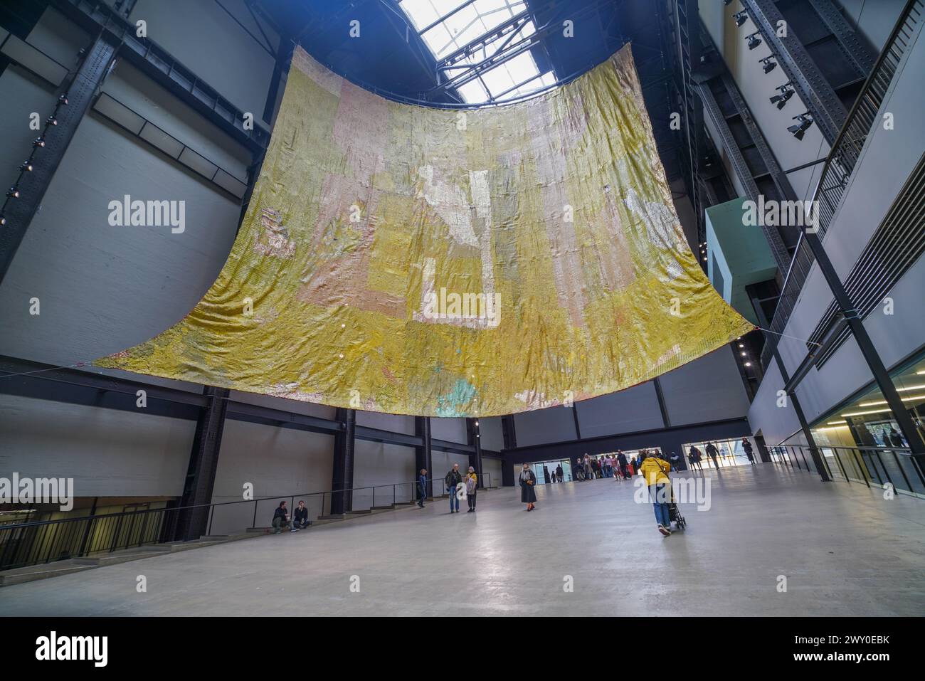 El Anatsui: Behind the Red Moon exhibition at Tate Modern, London Stock ...