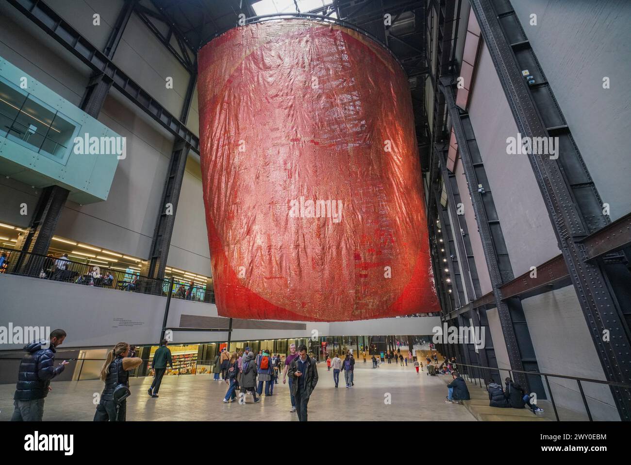 El Anatsui: Behind the Red Moon exhibition at Tate Modern, London Stock ...