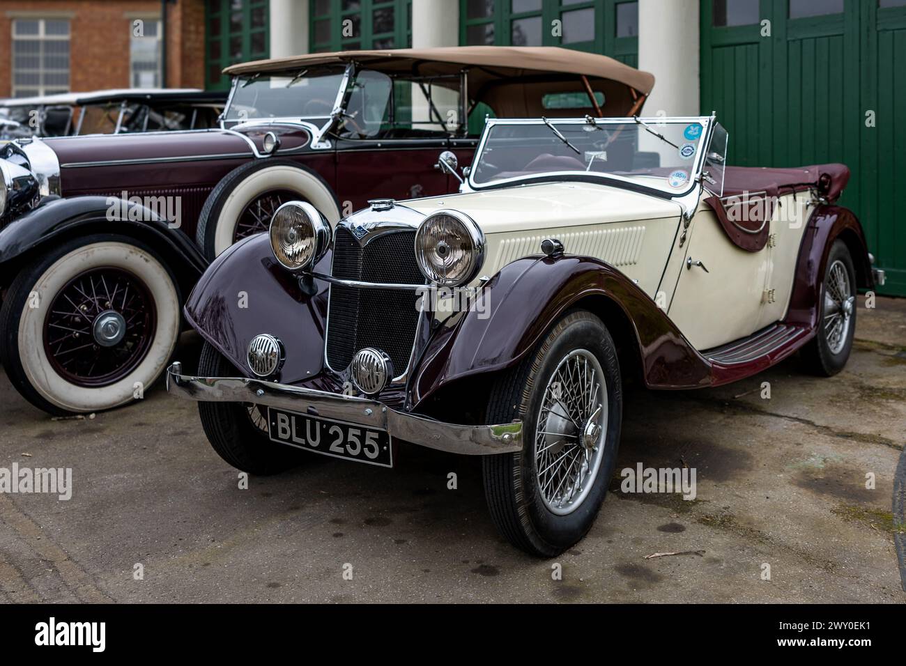 1935 Riley 12/4 Lynx, on display at the Motorsport assembly held at the ...