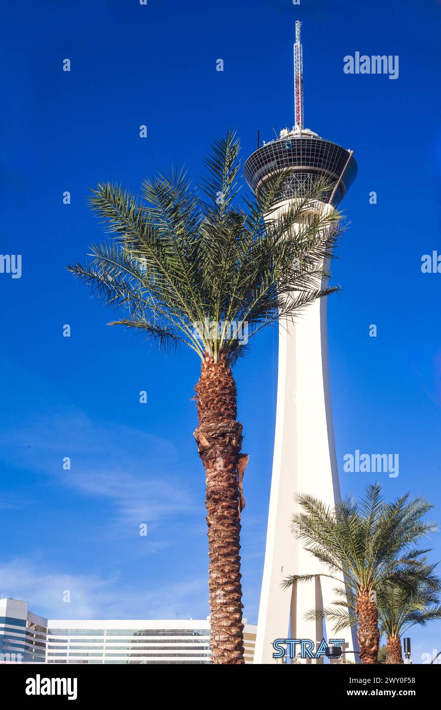 The Strat Hotel, Las Vegas Downtown Stock Photo - Alamy