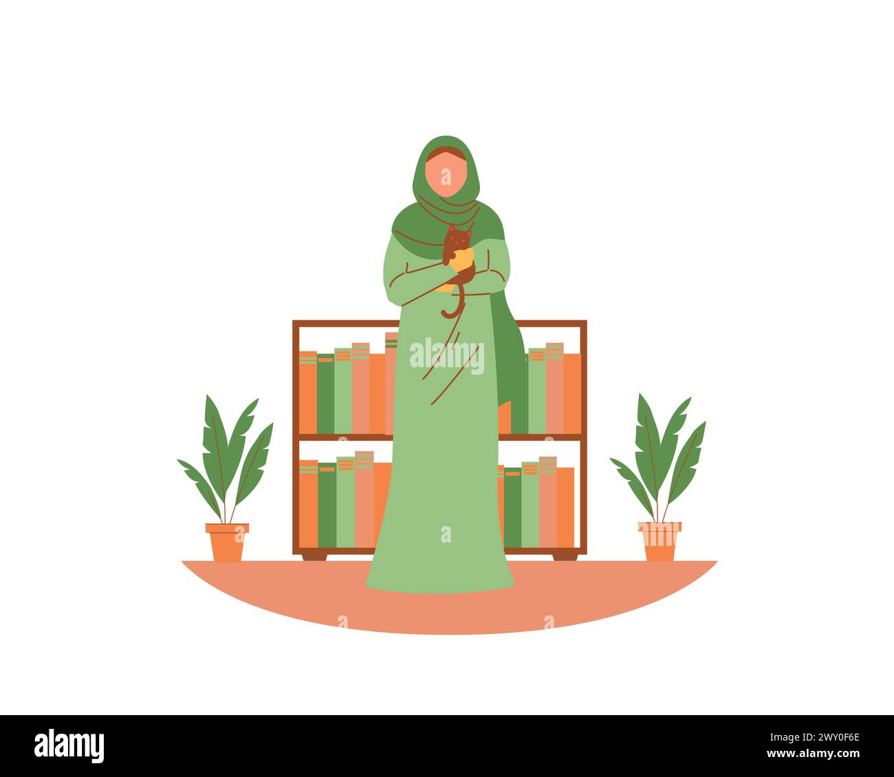 Cartoon girl hijab Cut Out Stock Images & Pictures - Alamy