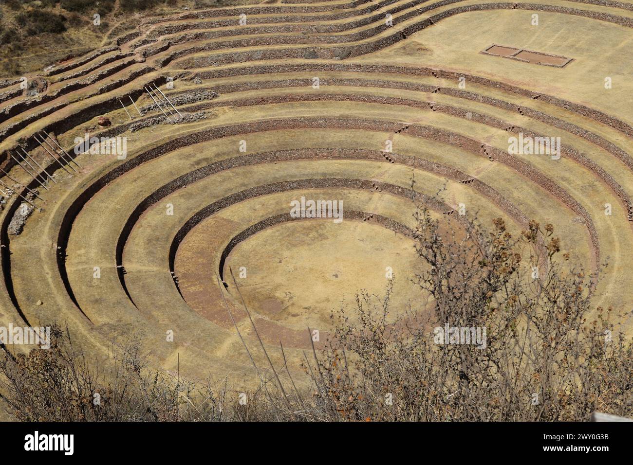 The Moray Terraces in the Sacred Valley in Peru Stock Photo - Alamy