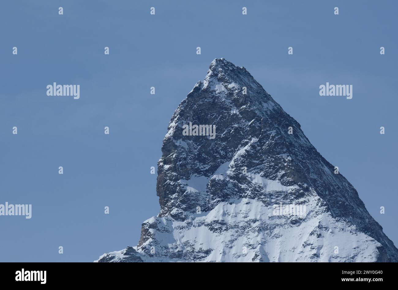 25 March 2024, Switzerland, Zermatt: The Matterhorn, photographed from ...