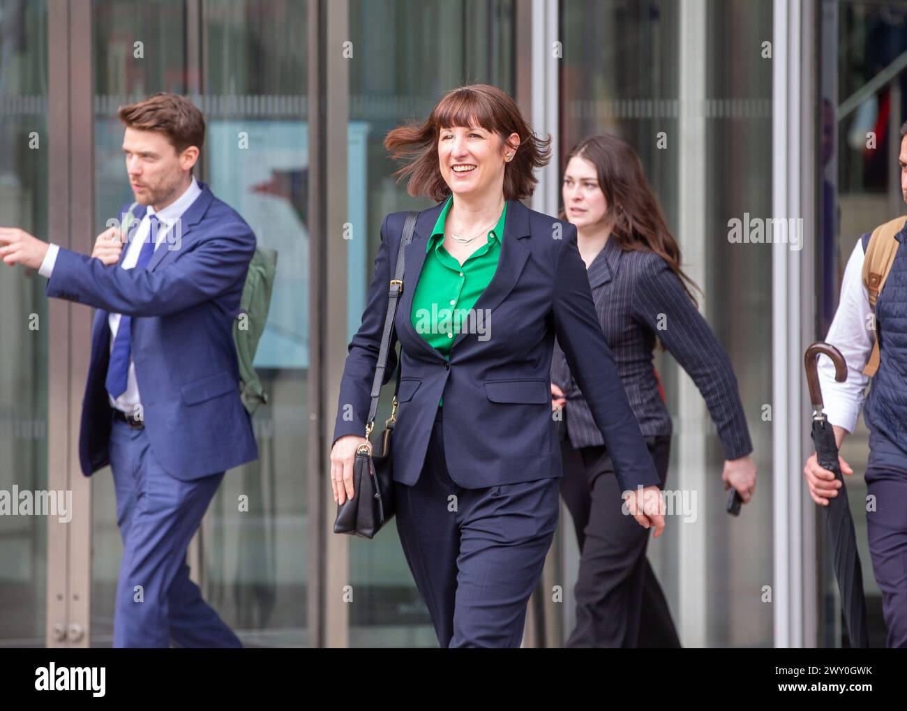 London, England, UK. 3rd Apr, 2024. Shadow Chancellor RACHEL REEVES ...