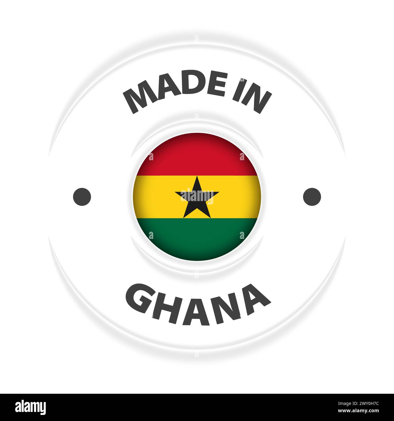 Made in Ghana graphic and label. Element of impact for the use you want ...