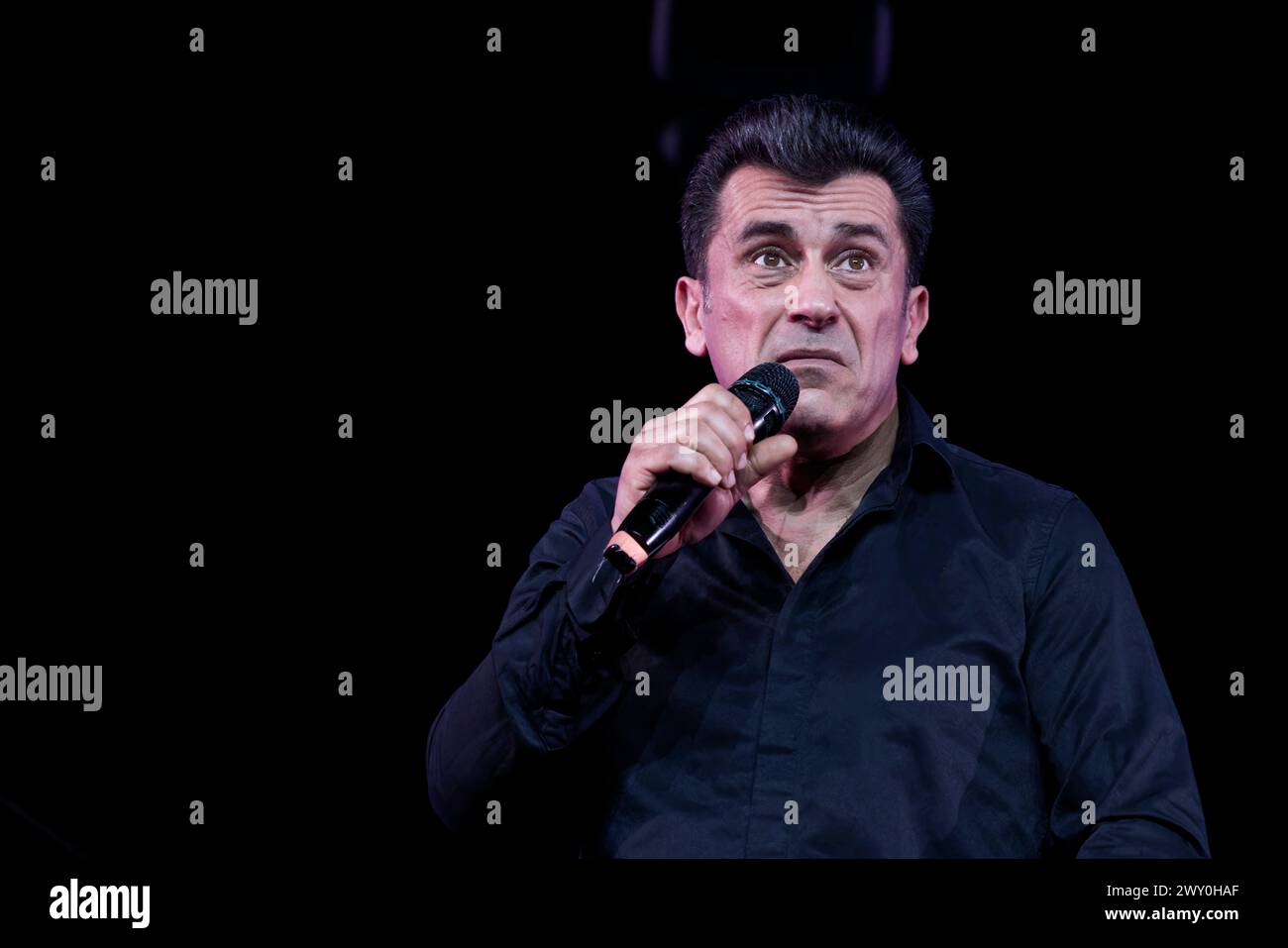 Paris, France. 2nd Apr, 2024. Les forbans with Albert Kassabi perform ...