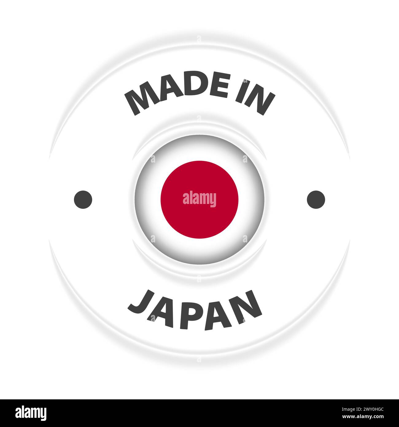 Vector label made in japan hi-res stock photography and images - Alamy