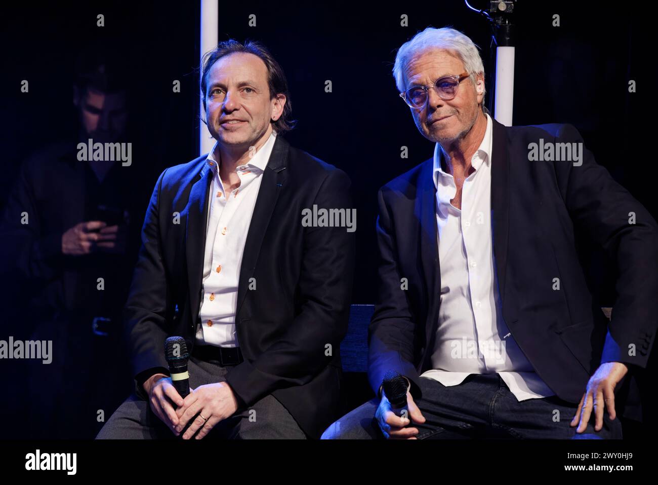 Paris, France. 2nd Apr, 2024. Philippe Candeloro and Marc Scalia ...
