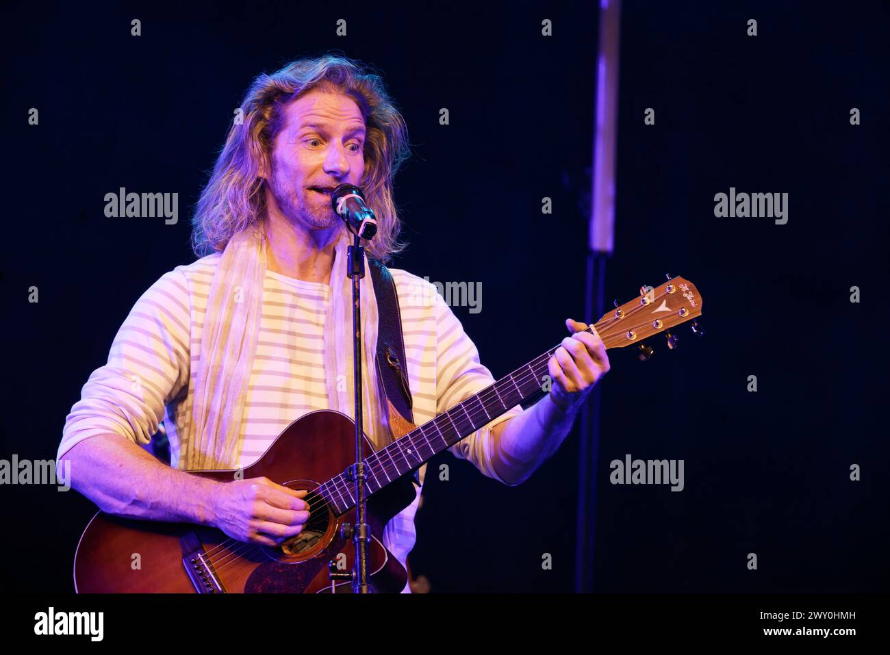 Paris, France. 2nd Apr, 2024. Gwendal Pezeirat performs on the Bobino ...