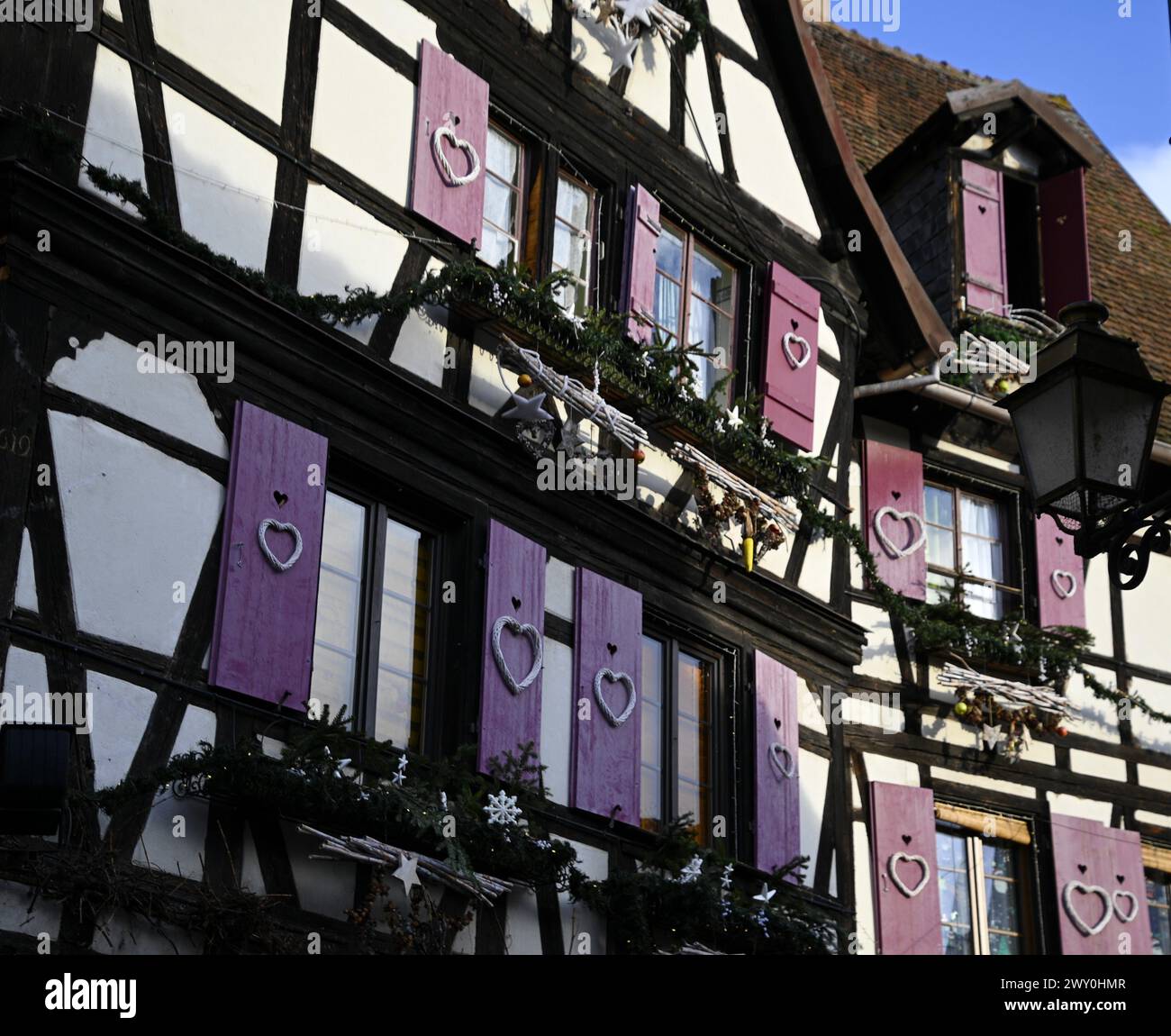 Antique half-timbered house that houses the Zum Schnogaloch restaurant ...