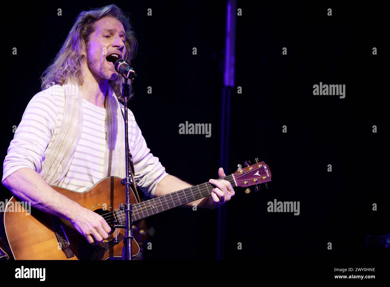 Paris, France. 2nd Apr, 2024. Gwendal Pezeirat performs on the Bobino ...