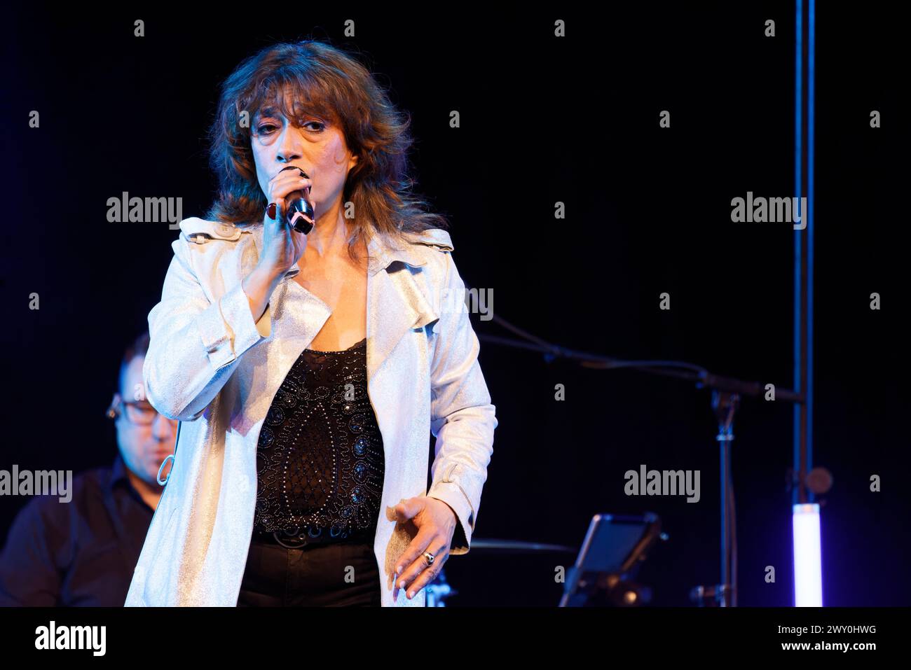 Paris, France. 2nd Apr, 2024. Patsy performs on the Bobino Theater ...