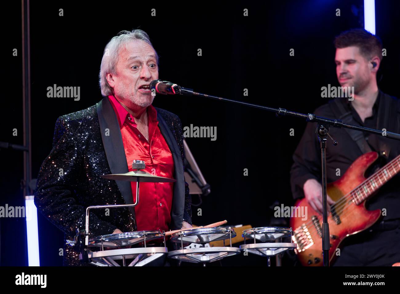 Paris, France. 2nd Apr, 2024. Richard Sanderson performs on the Bobino ...