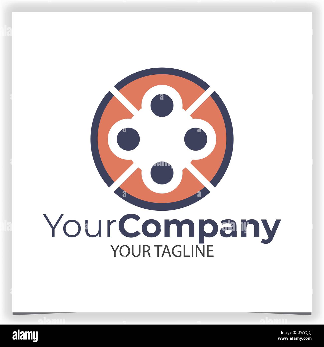 Vector abstract circular team logo design template Stock Vector Image ...