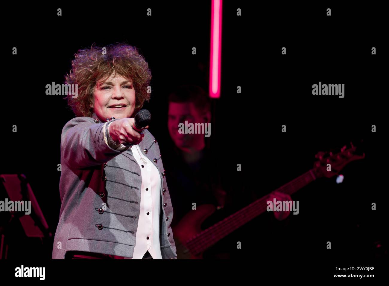 Paris, France. 2nd Apr, 2024. Sabine Paturel performs on the Bobino ...