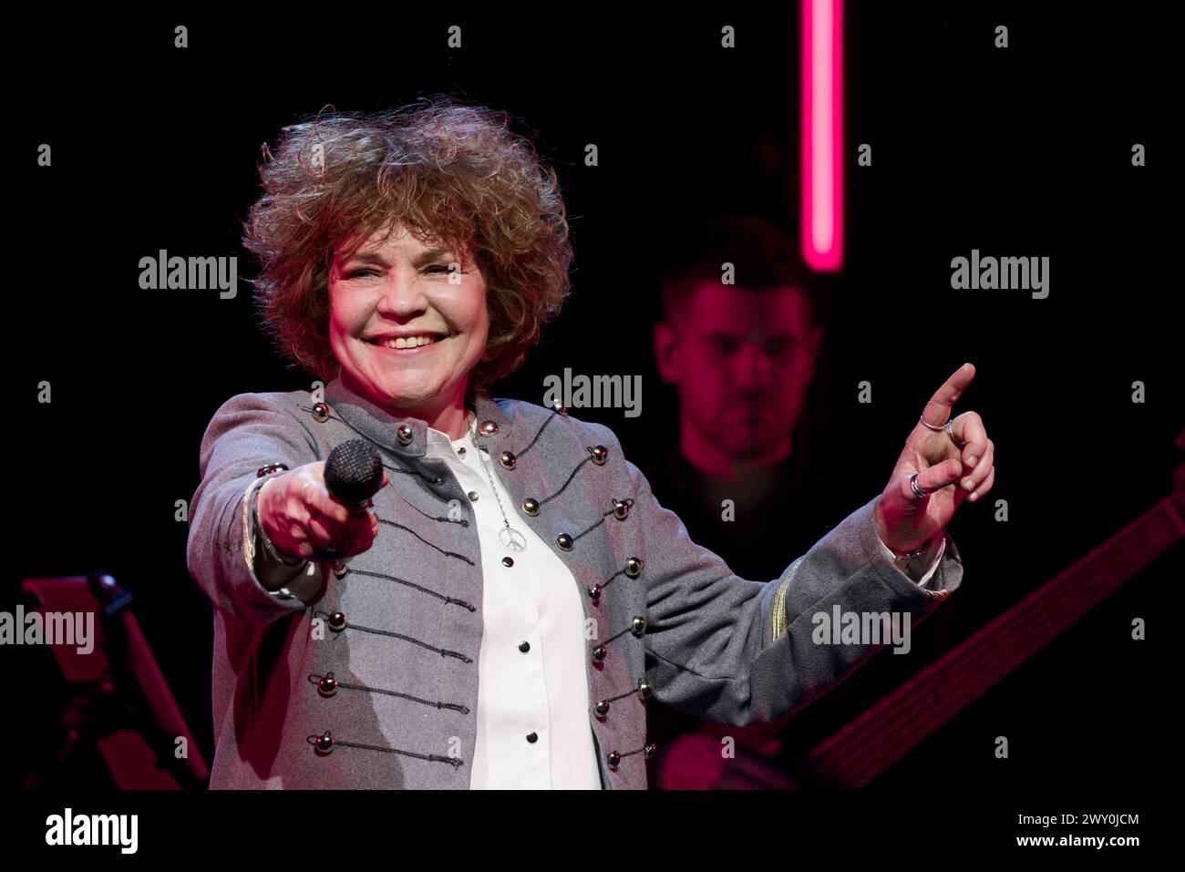 Paris, France. 2nd Apr, 2024. Sabine Paturel performs on the Bobino ...