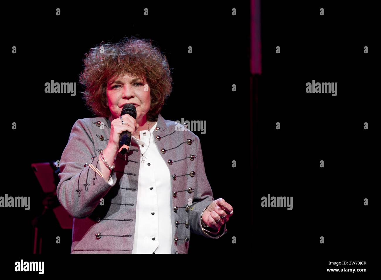 Paris, France. 2nd Apr, 2024. Sabine Paturel performs on the Bobino ...