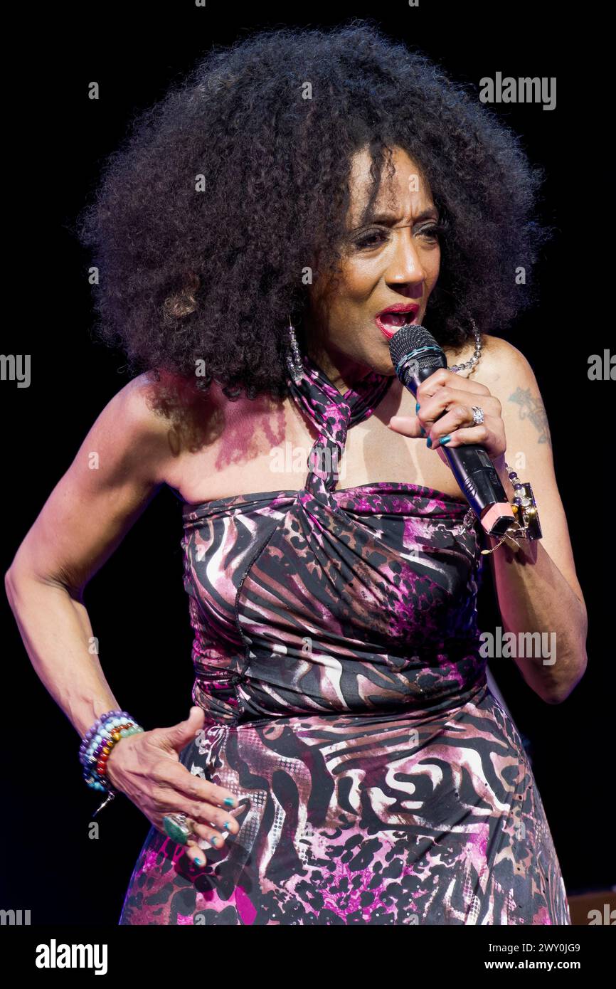 Paris, France. 2nd Apr, 2024. Joniece Jamison performs on the Bobino ...