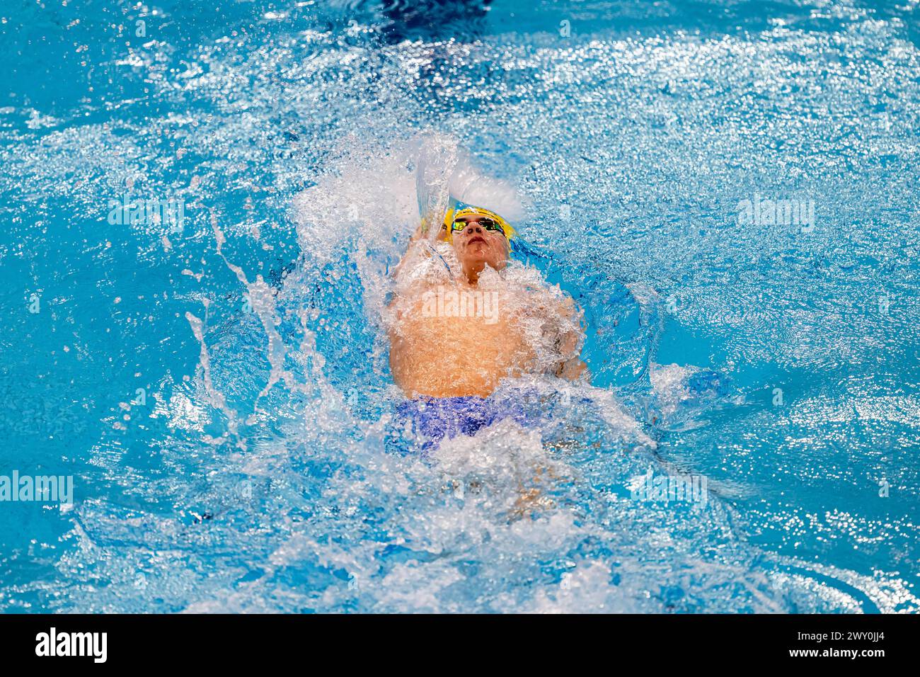LONDON, UNITED KINGDOM. 03 Apr, 24. Charlie Meek of Poole competes in ...