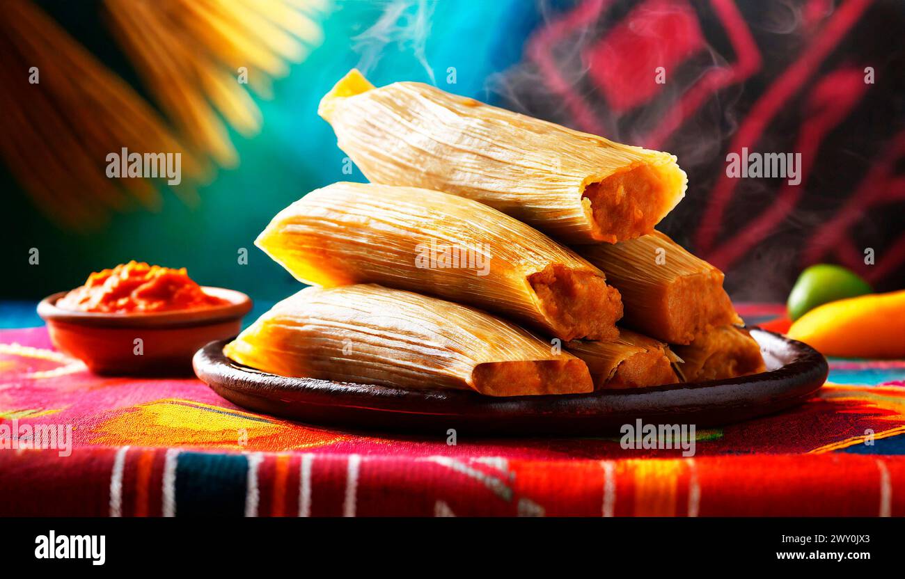 Tamales plate hi-res stock photography and images - Alamy