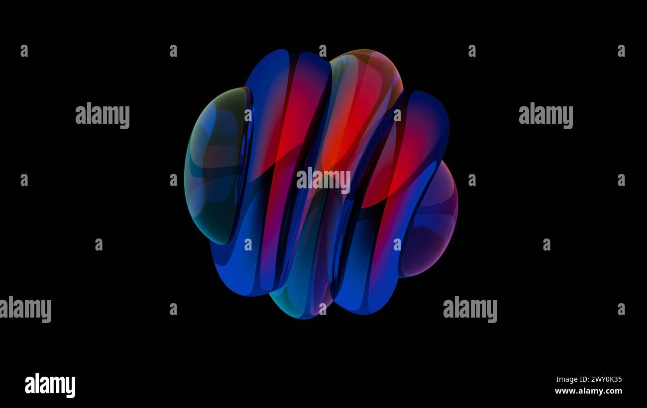 Neon Flux: Abstract Swirl of Luminous Colors Stock Photo - Alamy