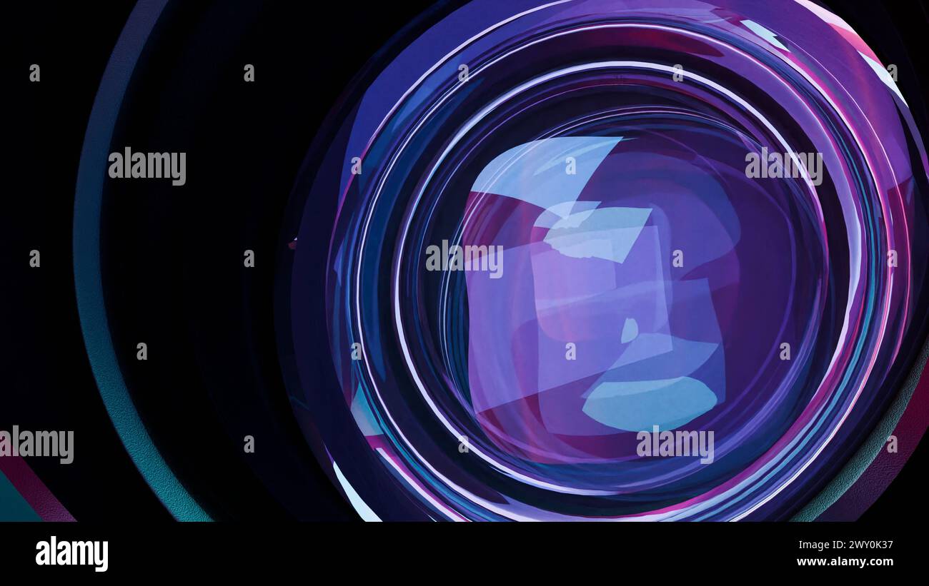 Glimpse of the Future: Sleek Camera Lens Abstract Stock Photo - Alamy