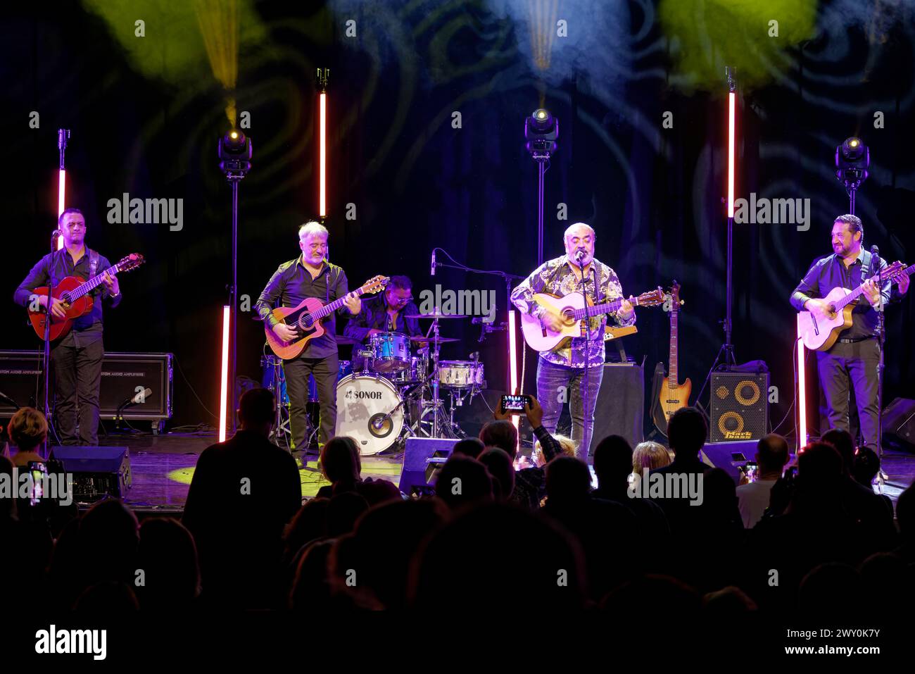 Paris, France. 2nd Apr, 2024. Chico Castillo the Gipsy performs on the ...
