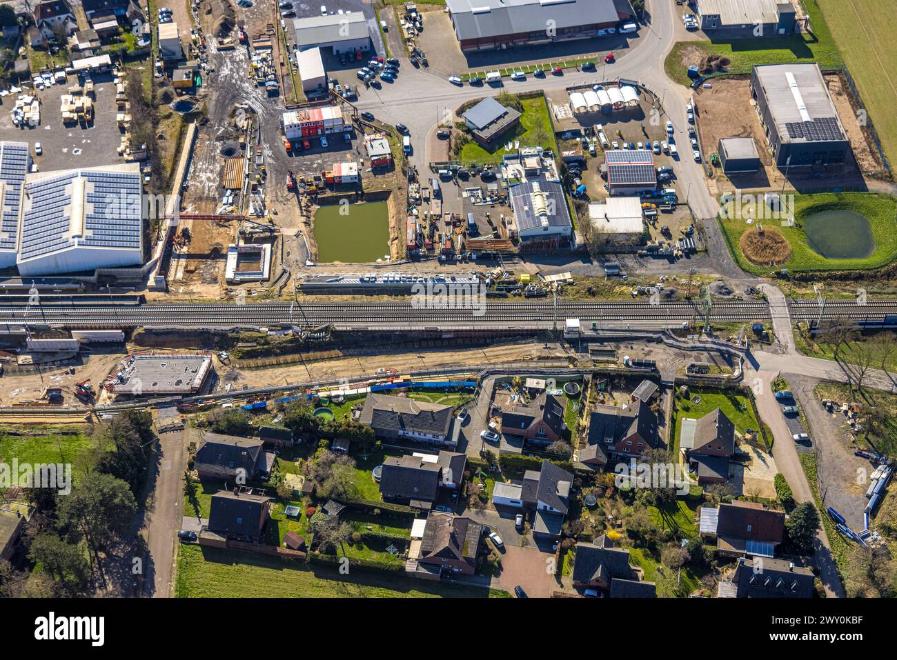 Expansion of the betuweroute and betuwe line railroad line hi-res stock ...