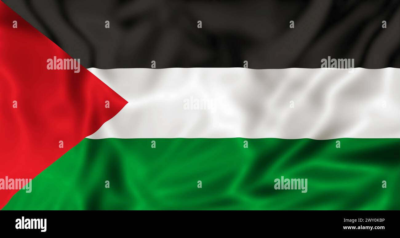 The waving Palestinian flag symbolizes solidarity, resistance, and ...