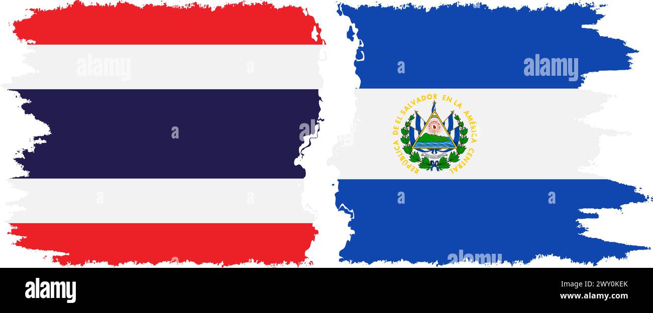 Thailand el salvador flag Stock Vector Images - Alamy
