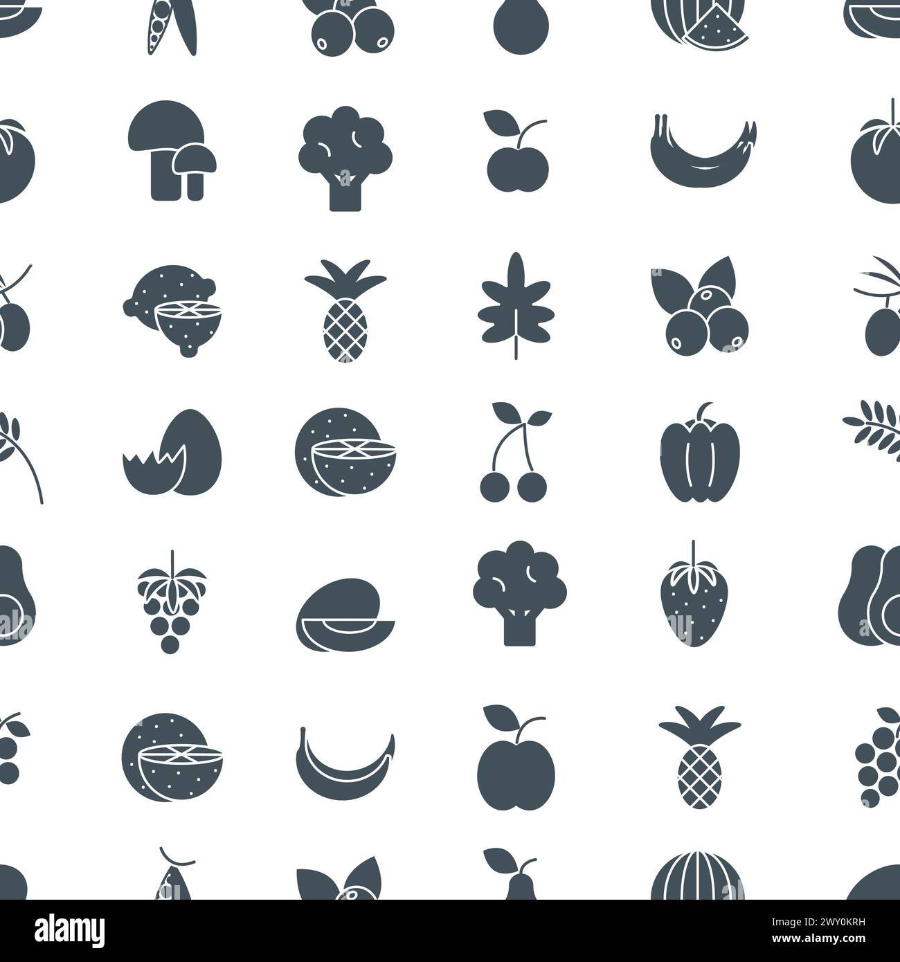 Organic food seamless pattern vector graphics Stock Vector Image & Art ...