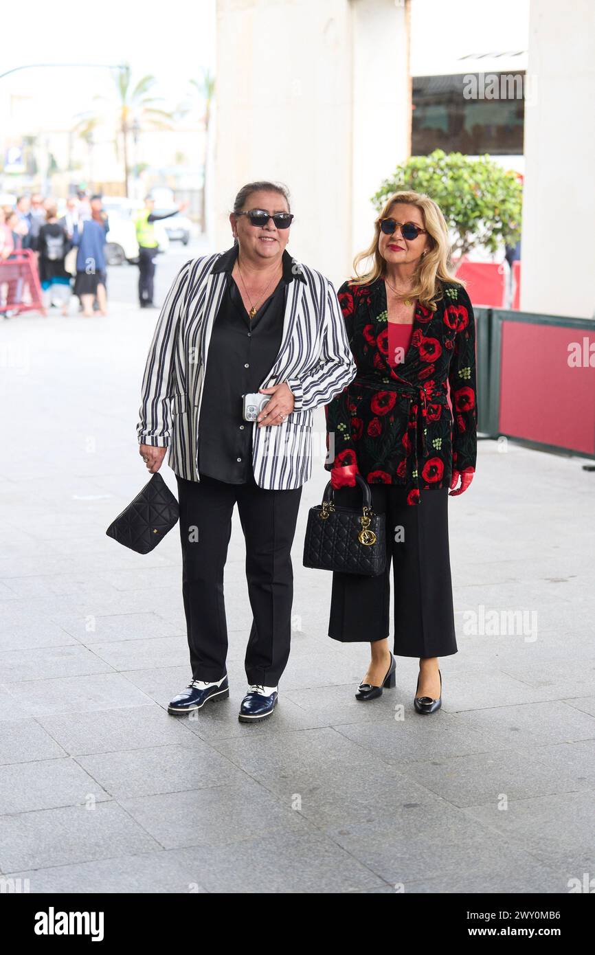 Cadiz. Spain. 20240403, Maria del Monte, Inmaculada Casal attends ...