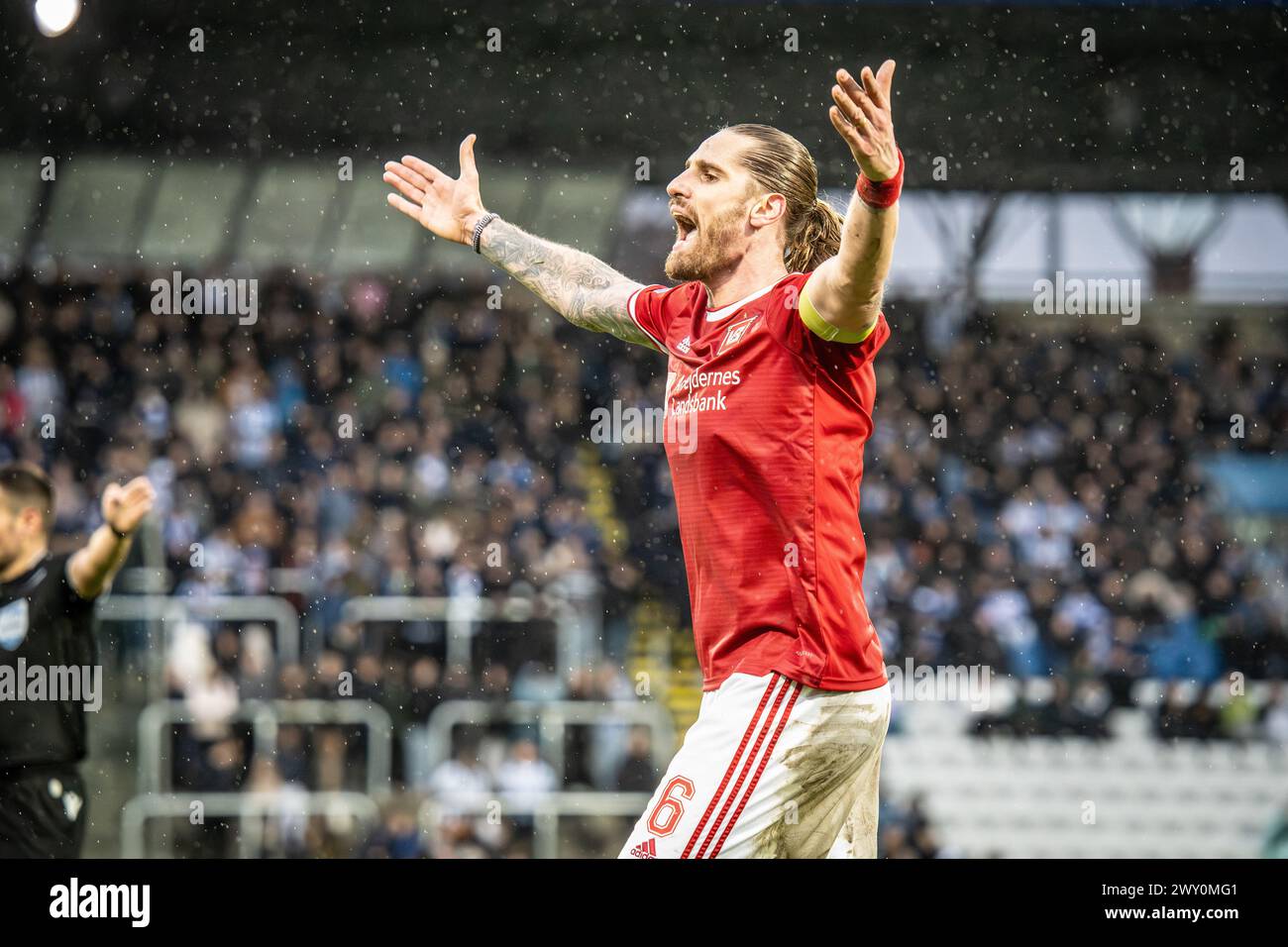 Odense, Denmark. 02nd Apr, 2024. Raul Albentosa (6) of Vejle BK seen ...