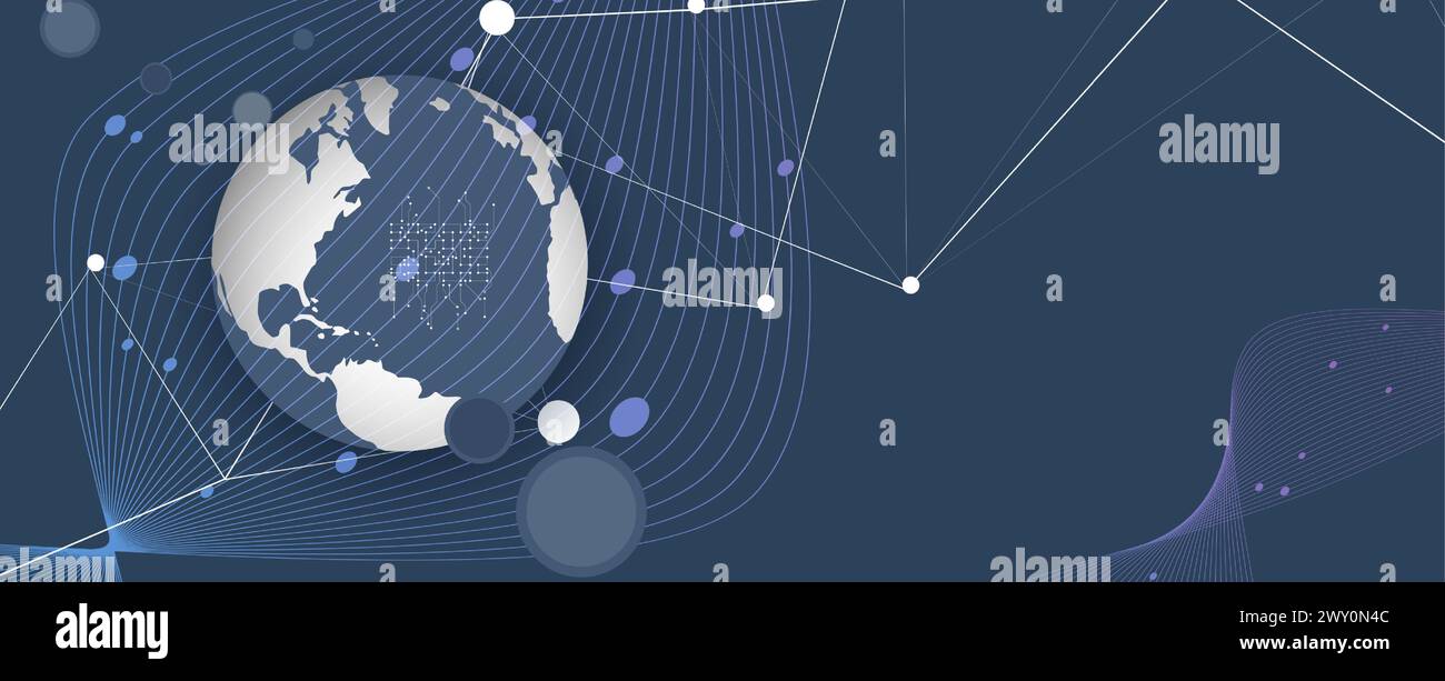 The abstract earth technology background for science and business ...