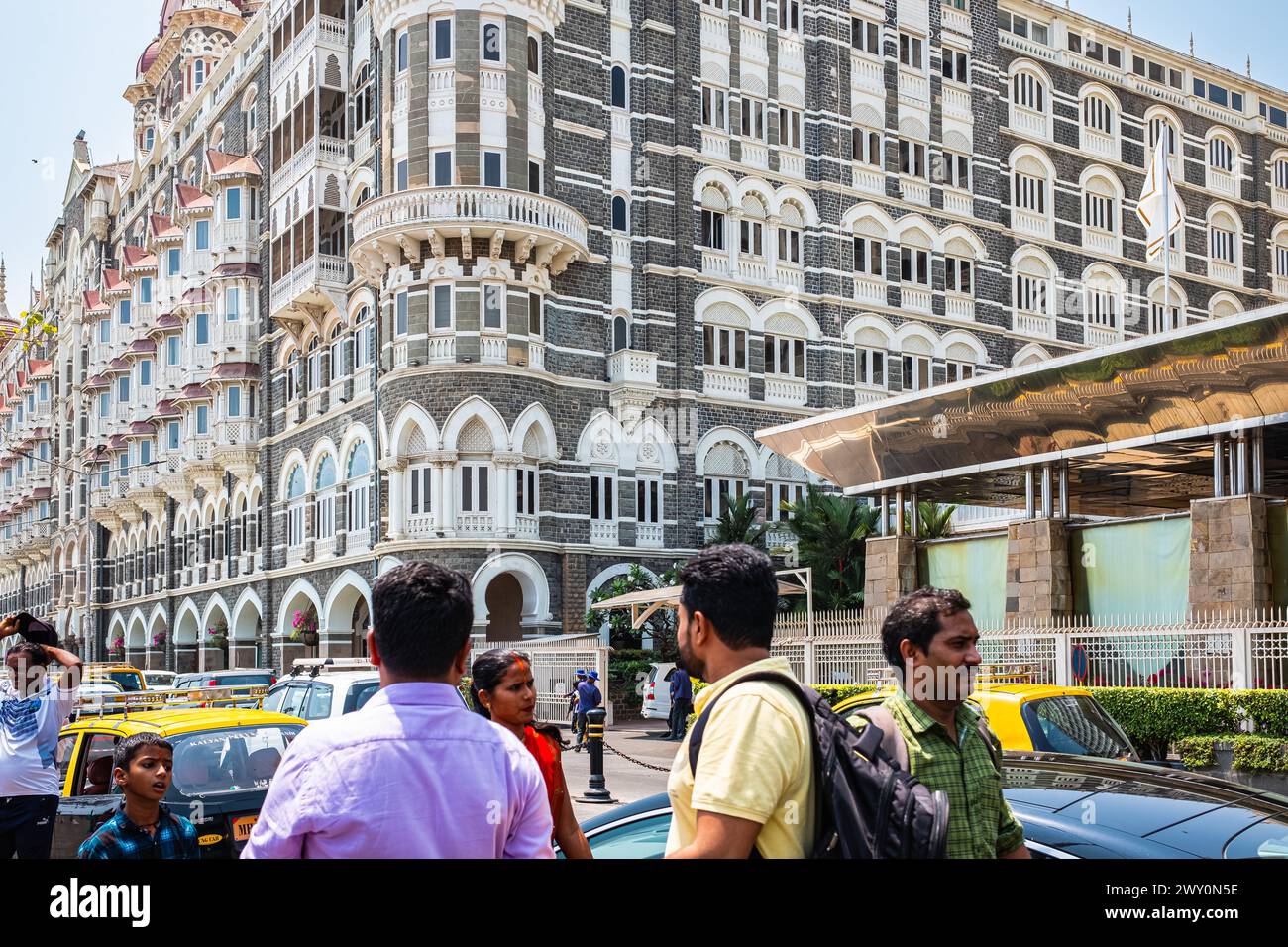 Taj Mahal hotel famous building of touristic part in Mumbai, India ...