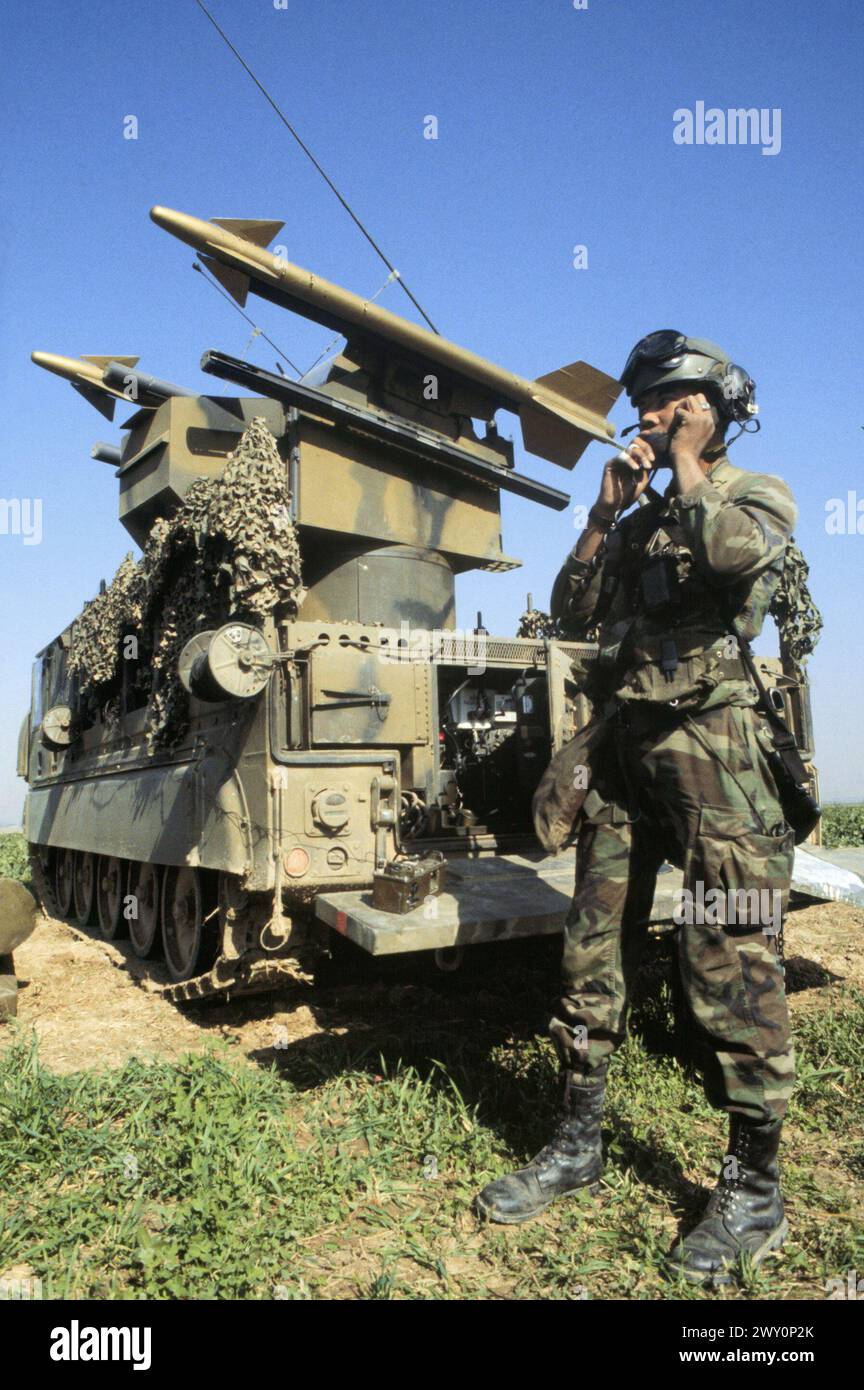 - NATO exercises in Germany, US Army Chaparral anti-aircraft vehicle ...