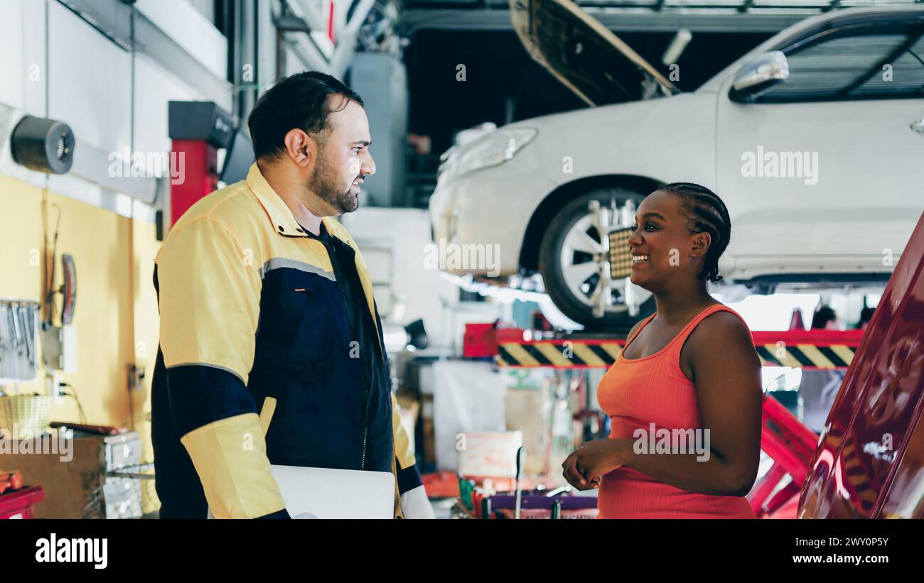 Asian man woman inspection hi-res stock photography and images - Alamy