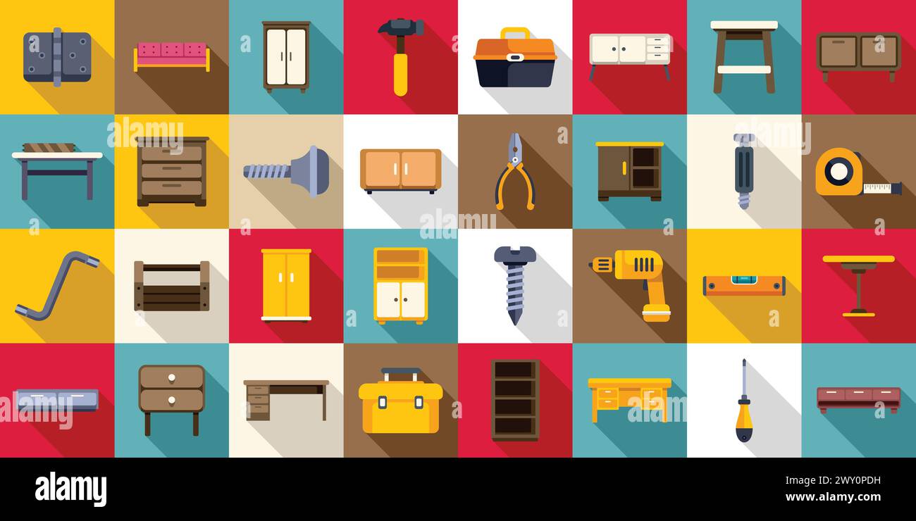 Furniture assembly process Stock Vector Images - Alamy