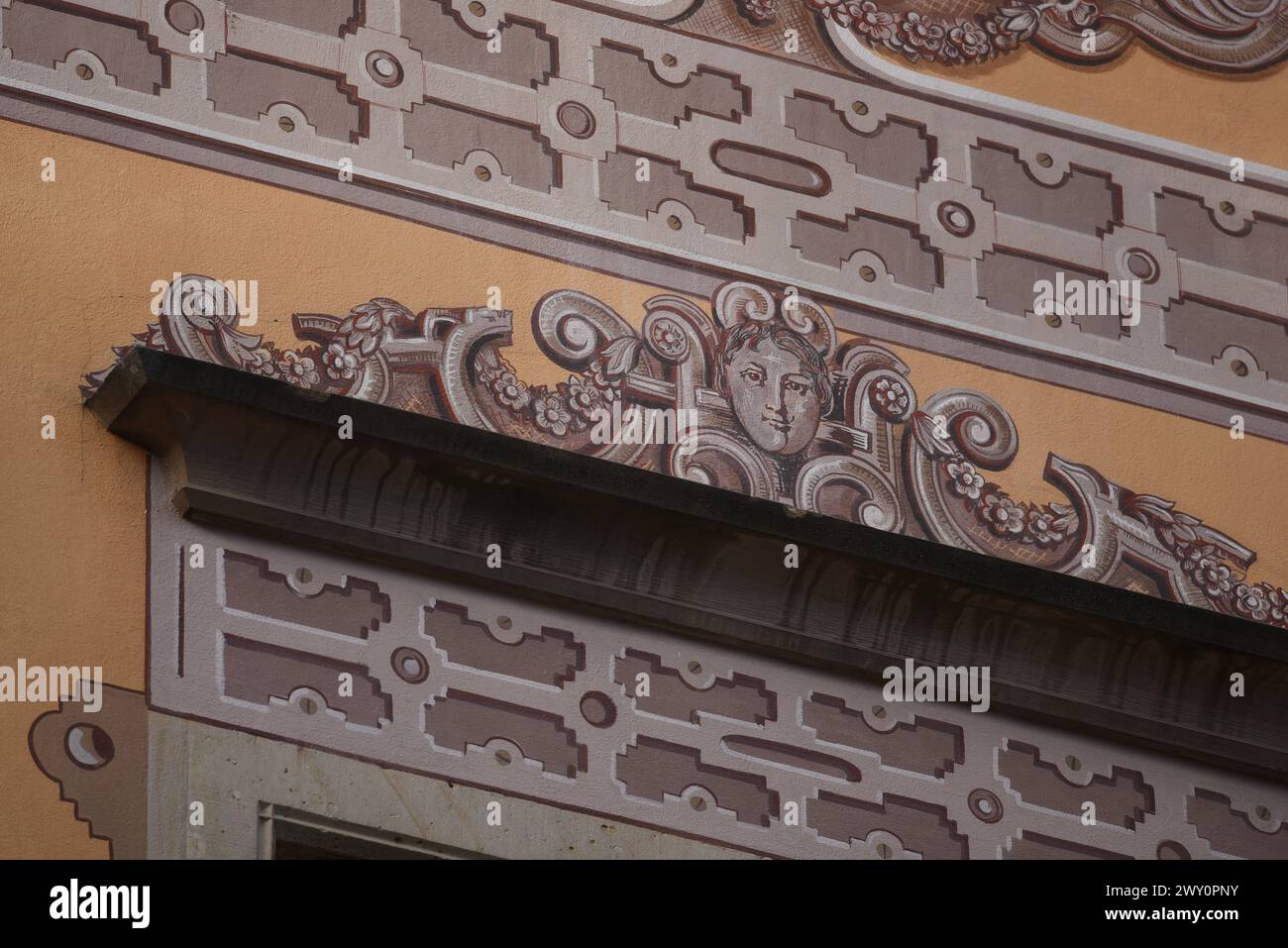 Facade architectural detail of the neo-Renaissance style Town Hall in ...